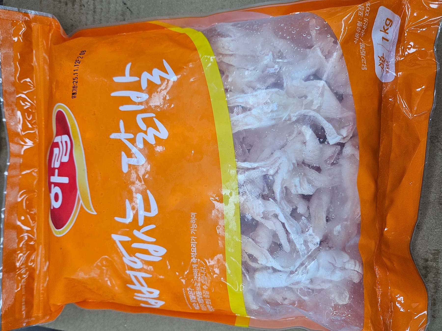 하림 냉동 무뼈닭발1kg 1ea 배민 장보기∙쇼핑