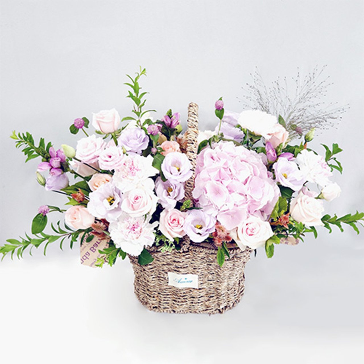 럭셔리 수국 바구니 배민 장보기∙쇼핑