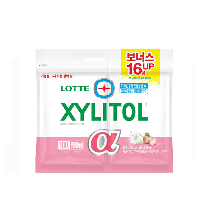 롯데 자일리톨알파입안촉촉피치리필102g 배민 장보기∙쇼핑