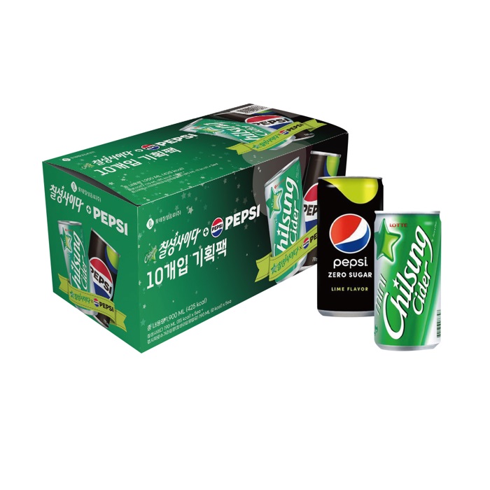 칠성사이다+펩시제로 190ml*10입기획 | 배민 장보기∙쇼핑