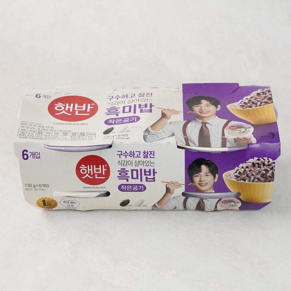 햇반 흑미밥 작은공기 130g6 배민 장보기∙쇼핑