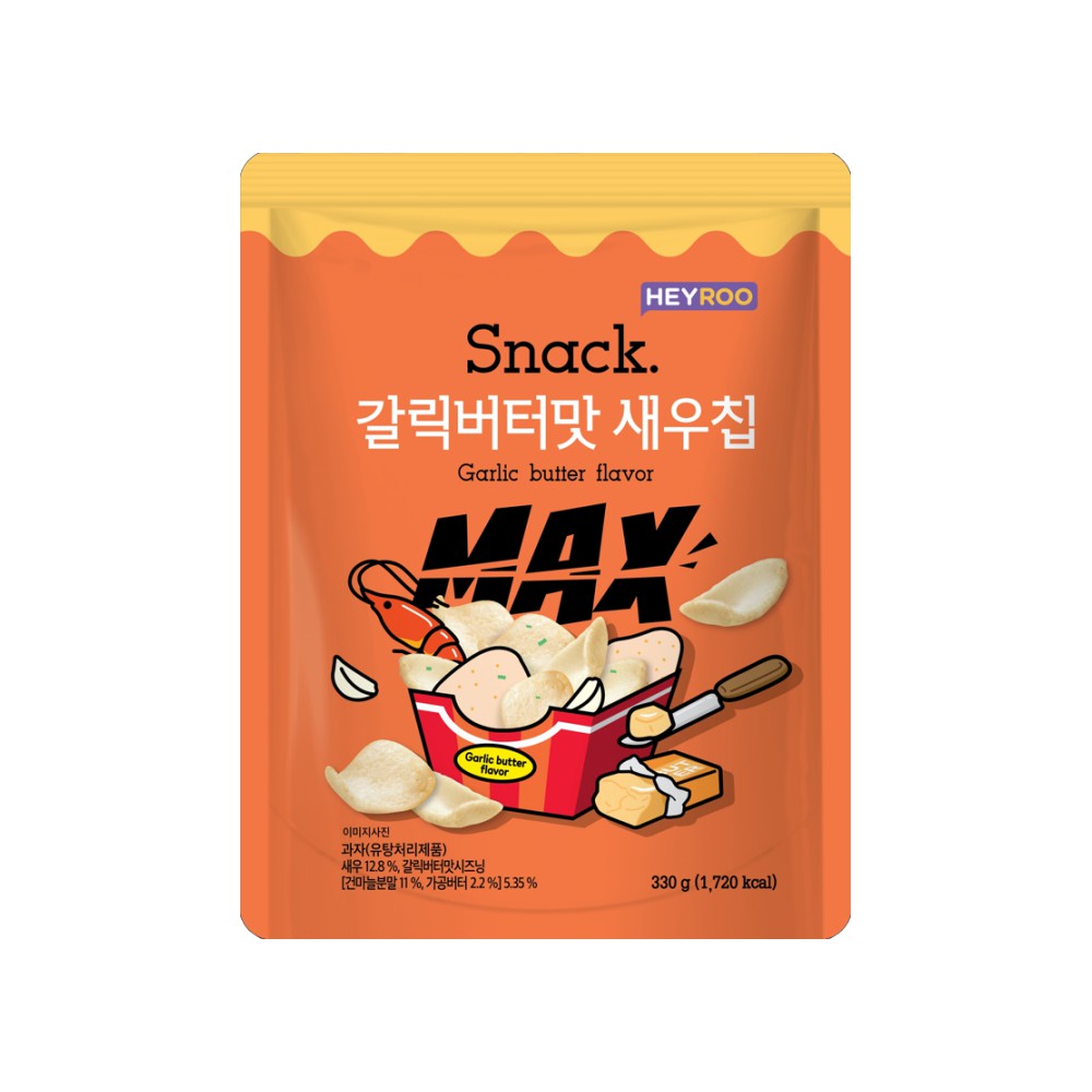 HEYROO갈릭새우칩MAX | 배민 장보기∙쇼핑