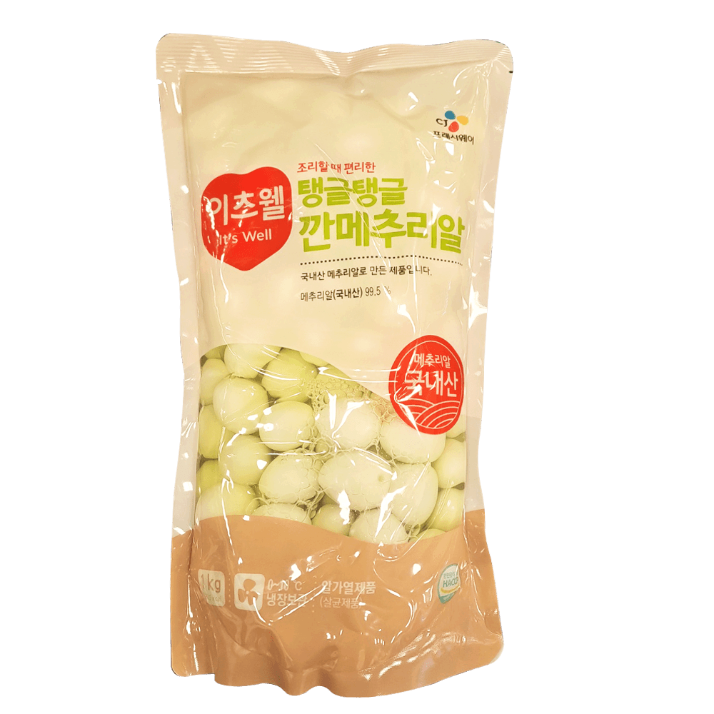 이츠웰 탱글탱글 깐메추리알 1kg 배민 장보기∙쇼핑
