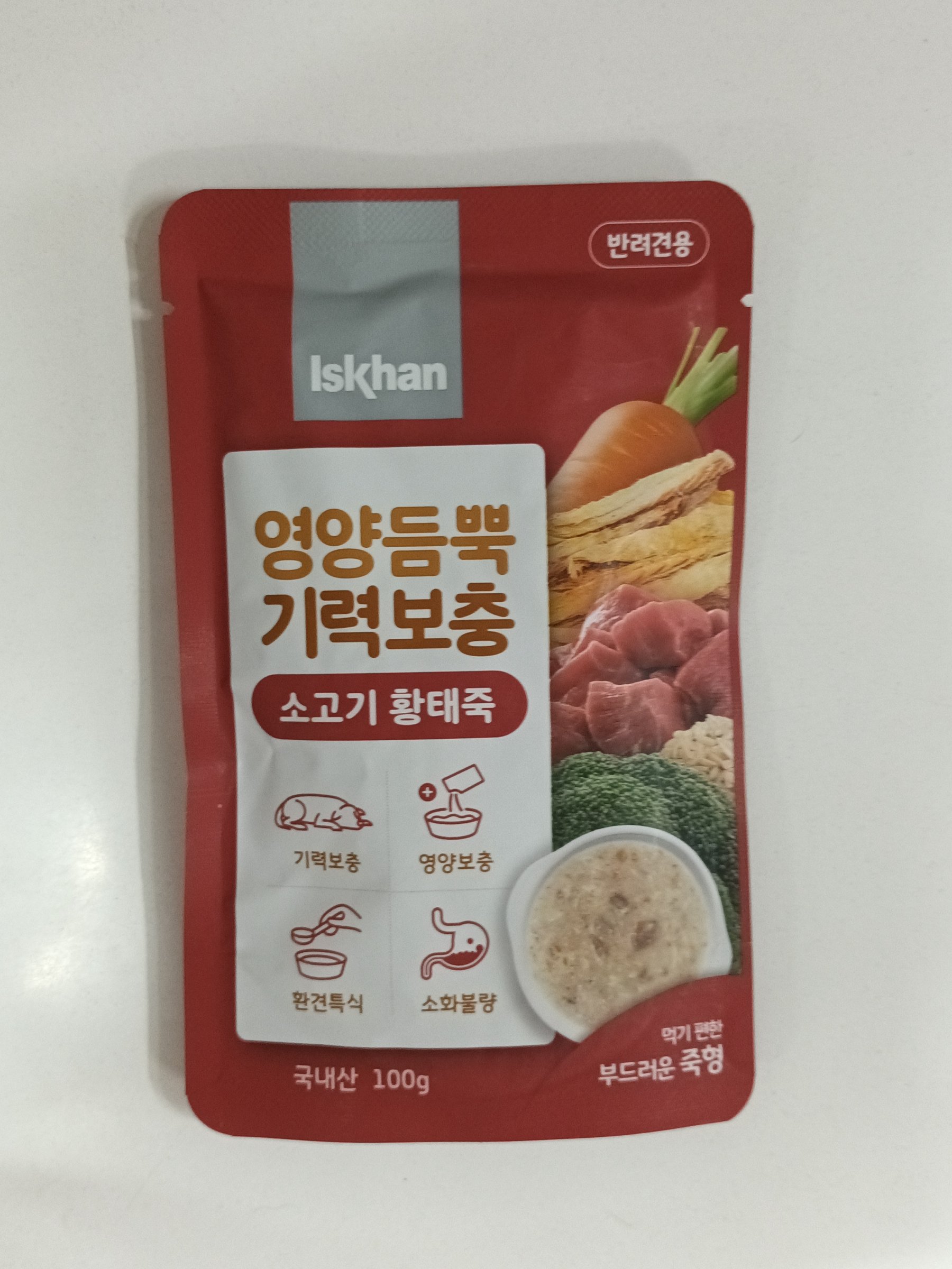 이즈칸 독 소고기황태죽100g 배민 장보기∙쇼핑