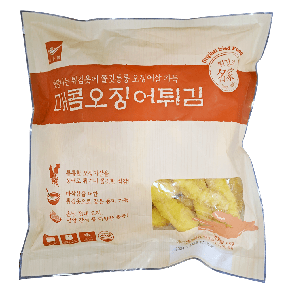 사옹원 오징어튀김매콤 1kg 배민 장보기∙쇼핑