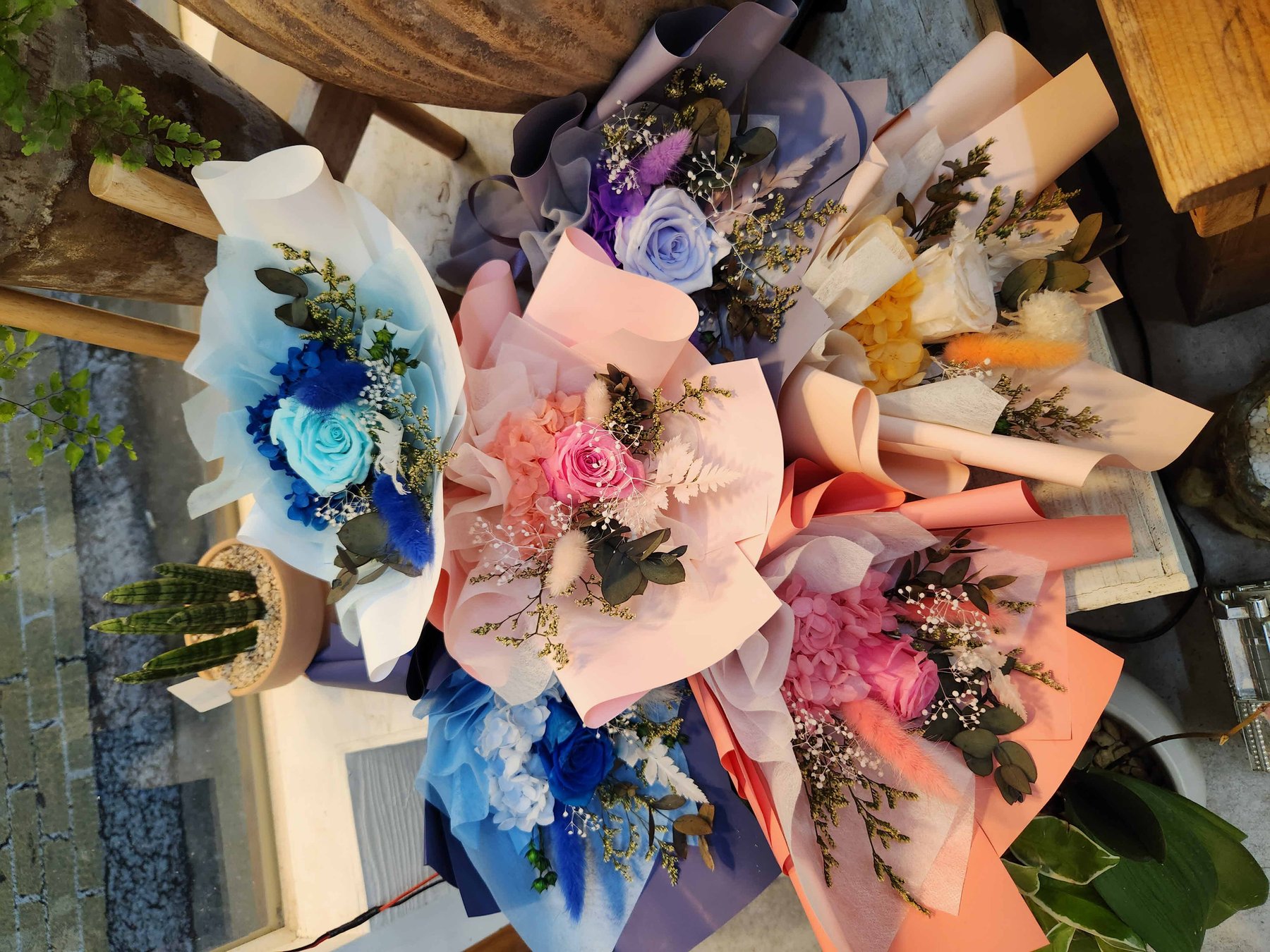1송이장미와 수국 배민 장보기∙쇼핑