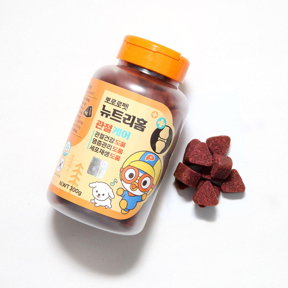 뽀로로 뉴트리홈 강아지 관절 케어 소프트 트릿 슬개골 영양제 300g 배민 장보기∙쇼핑