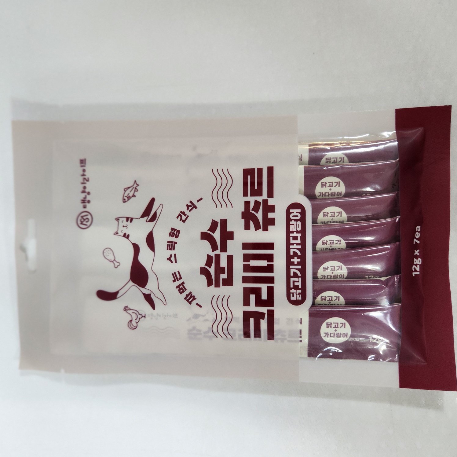 순수 크리미 츄르 닭고기가다랑어 7pc 배민 장보기∙쇼핑