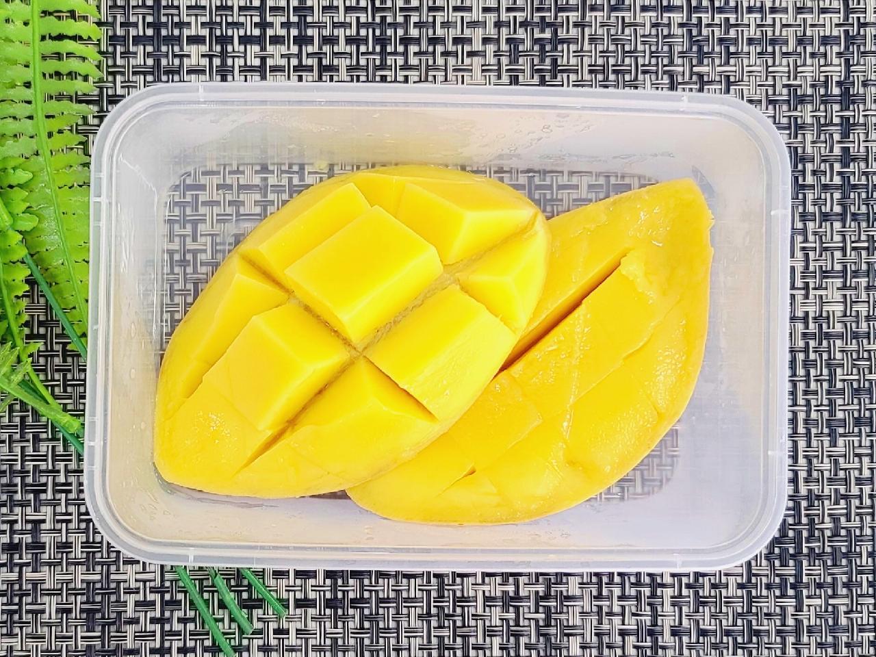 항공 직수 달콤한~ 애플망고1개 컷팅 배민 장보기∙쇼핑