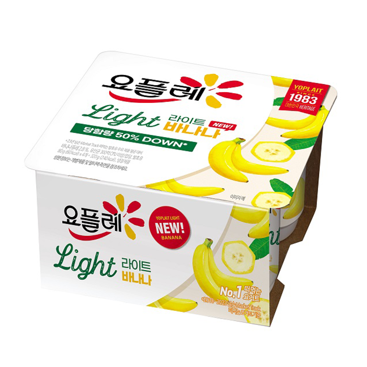 빙그레 요플레 라이트 바나나 80g 4 배민 장보기∙쇼핑