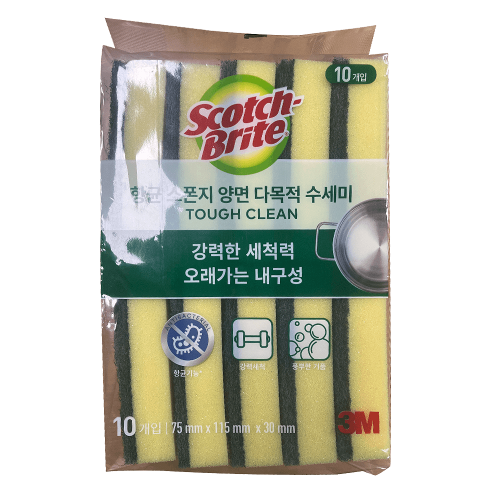 3m 항균 스폰지 수세미sl 86 10입 배민 장보기∙쇼핑