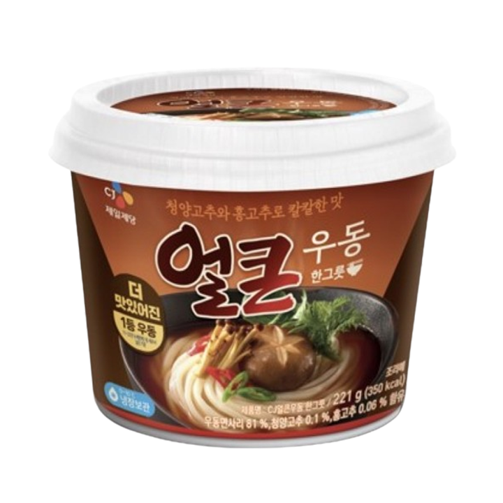 Cj얼큰우동 한그릇221g 배민 장보기∙쇼핑