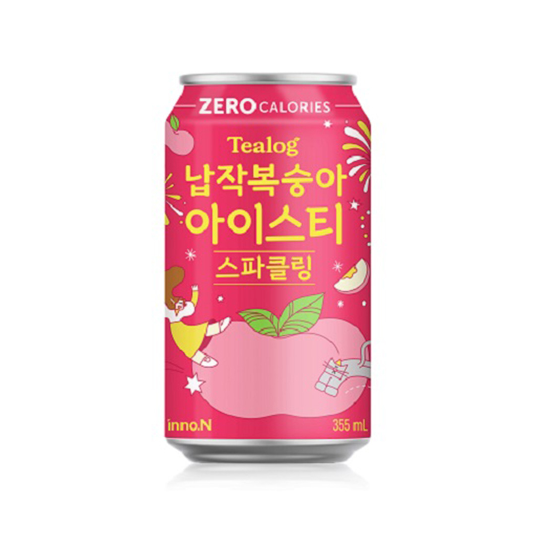 1+1 HK)티로그복숭아스파클링355ml | 배민 장보기∙쇼핑