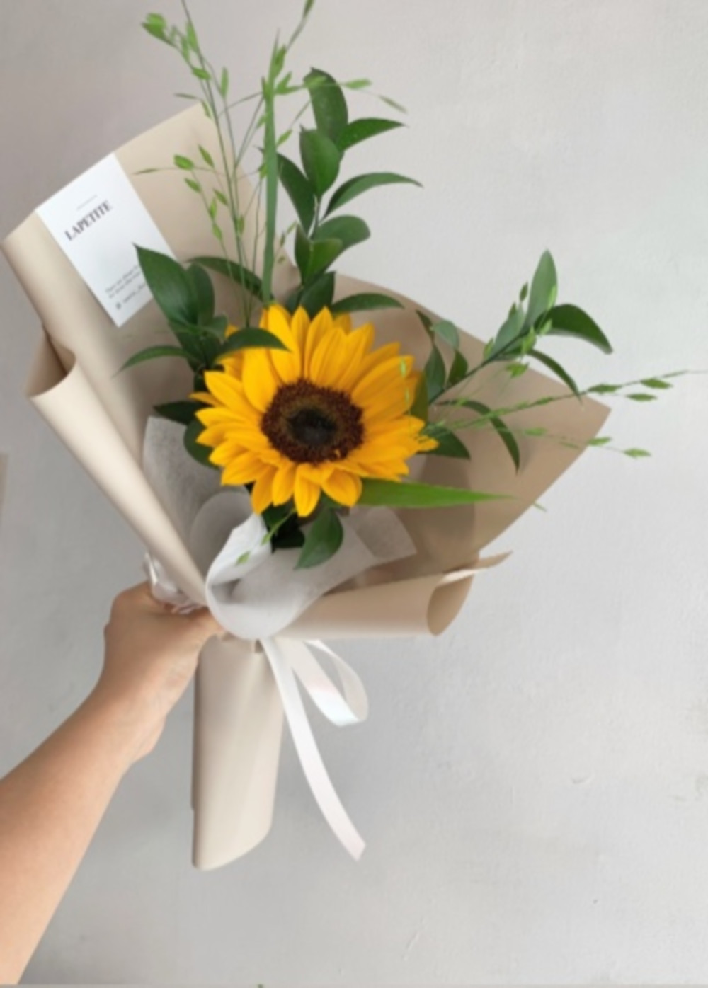 해바라기 1송이 그린소재 꽃다발 배민 장보기∙쇼핑