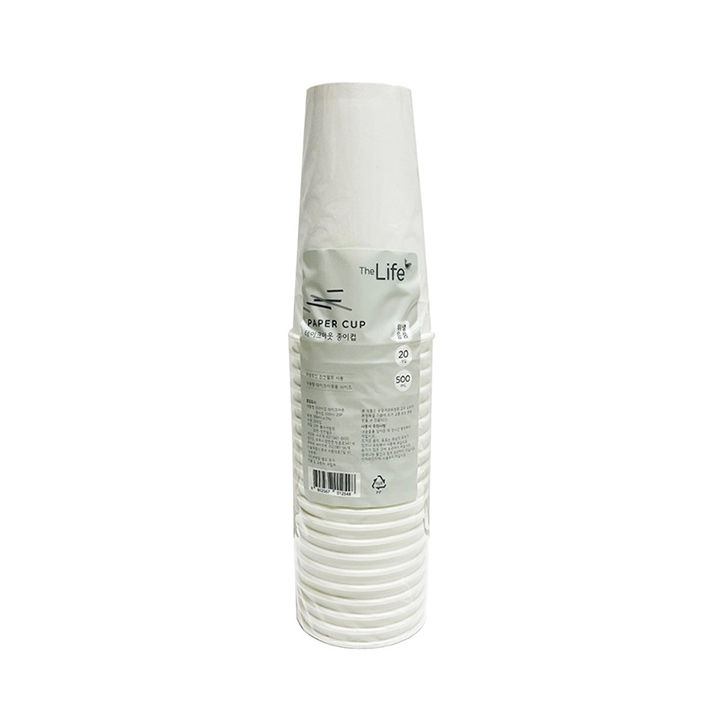더라이프 테이크아웃 종이컵500ml 20p 배민 장보기∙쇼핑