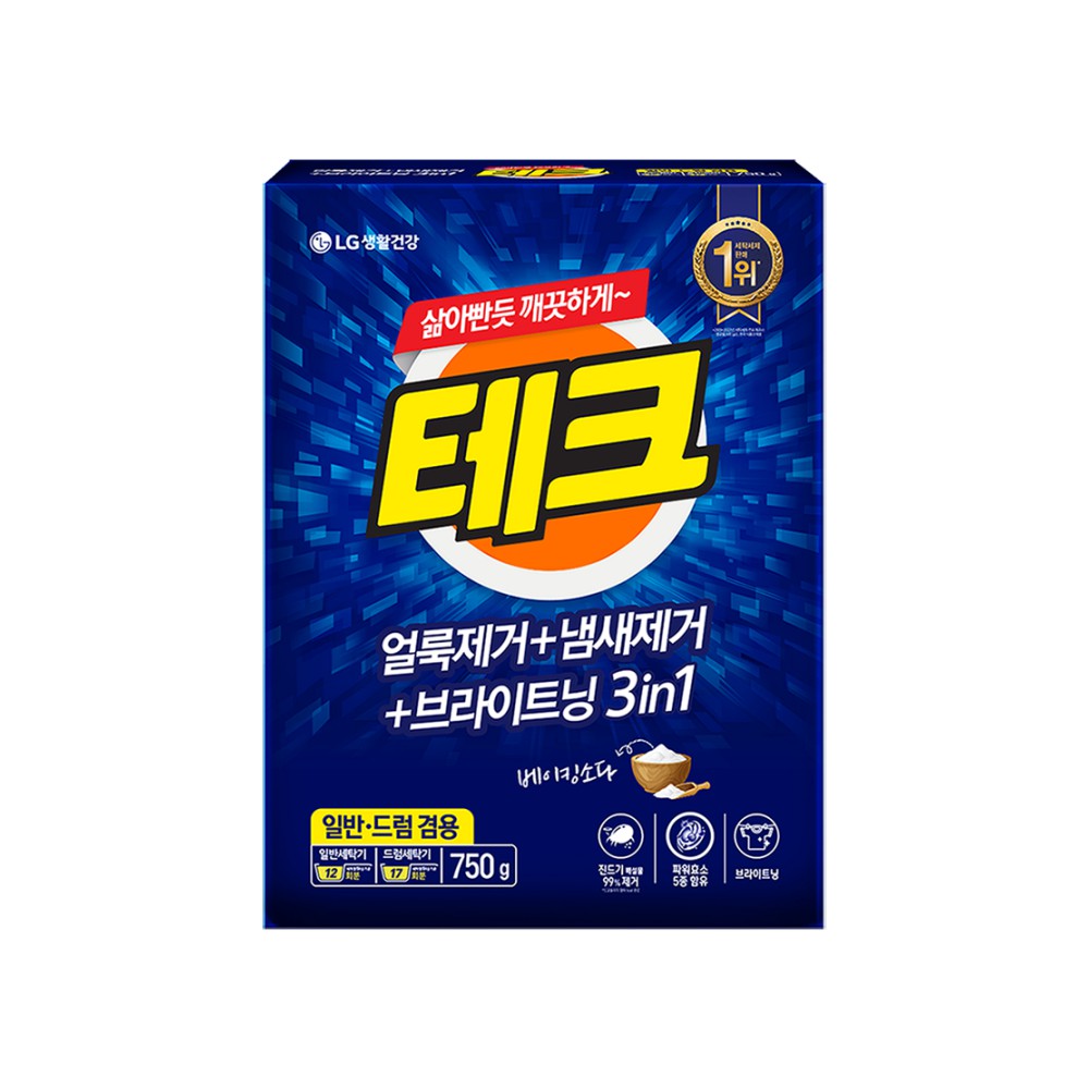21 3개묶음테크가루세제750g 배민 장보기∙쇼핑