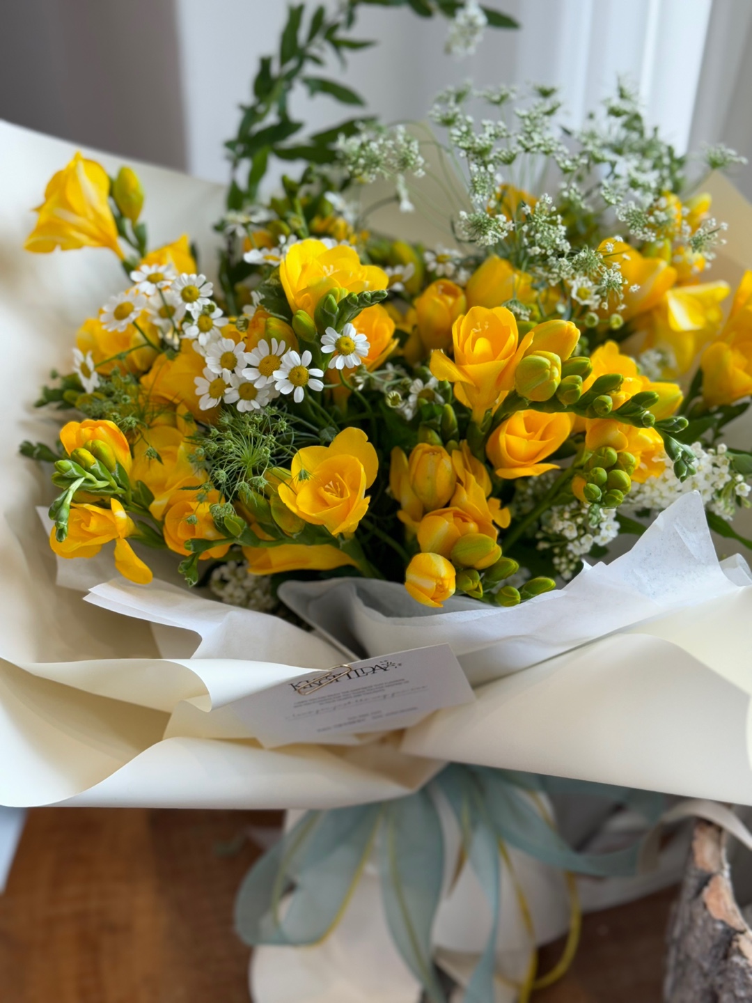 프리지아 대형꽃다발 배민 장보기∙쇼핑