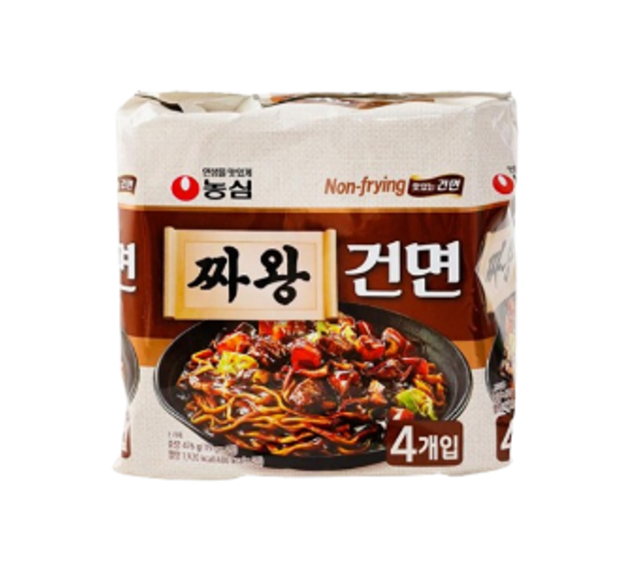 농심 짜왕 건면 멀티 119gx4입 배민 장보기∙쇼핑