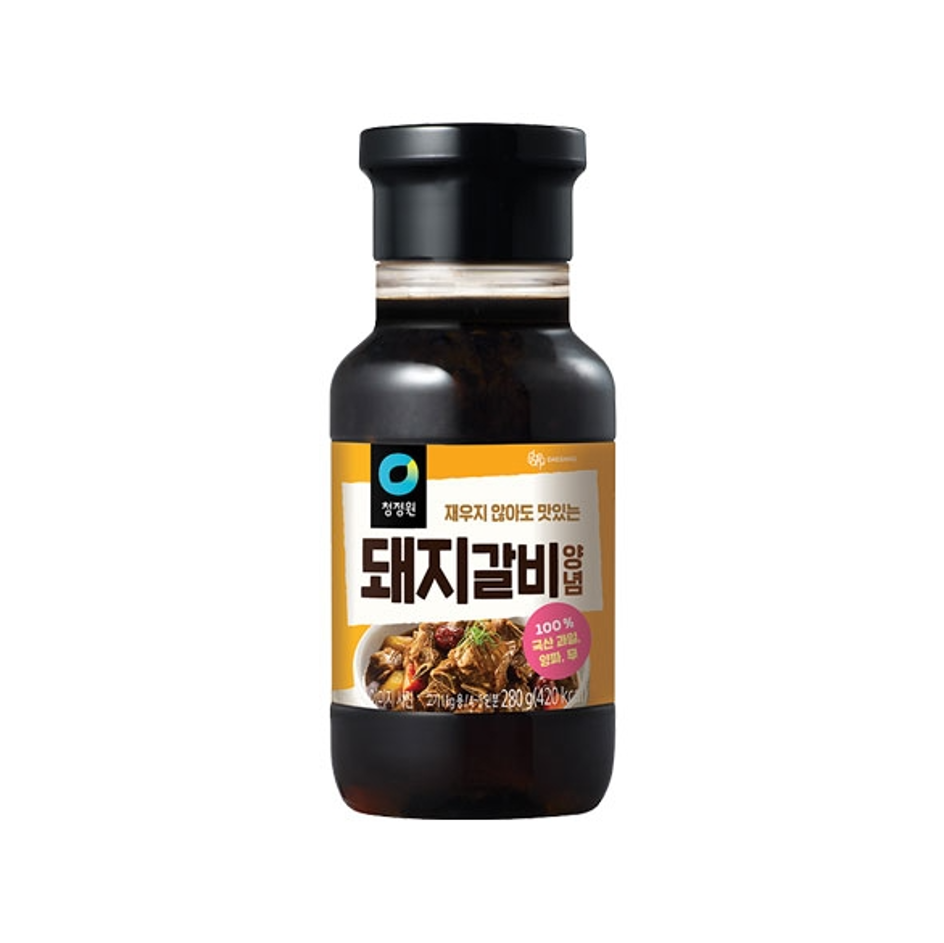 청정원 돼지갈비 양념 280g 배민 장보기∙쇼핑