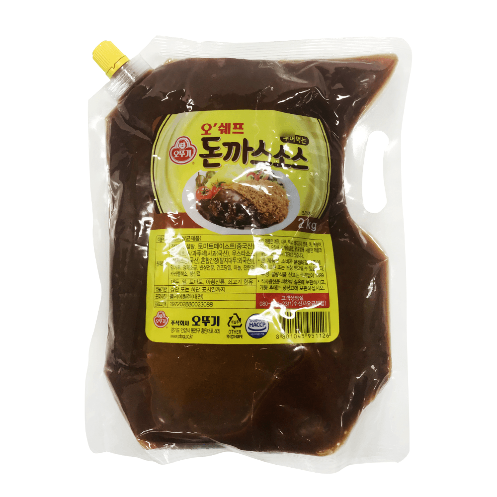 오쉐프 부어먹는돈까스소스 2kg 배민 장보기∙쇼핑