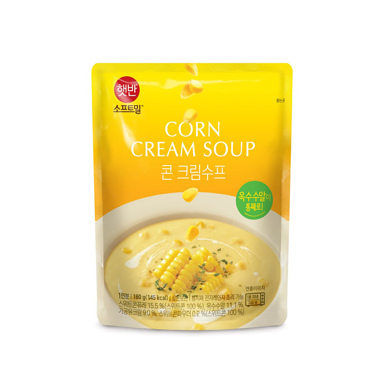 CJ)햇반소프트밀콘크림수프180G | 배민 장보기∙쇼핑
