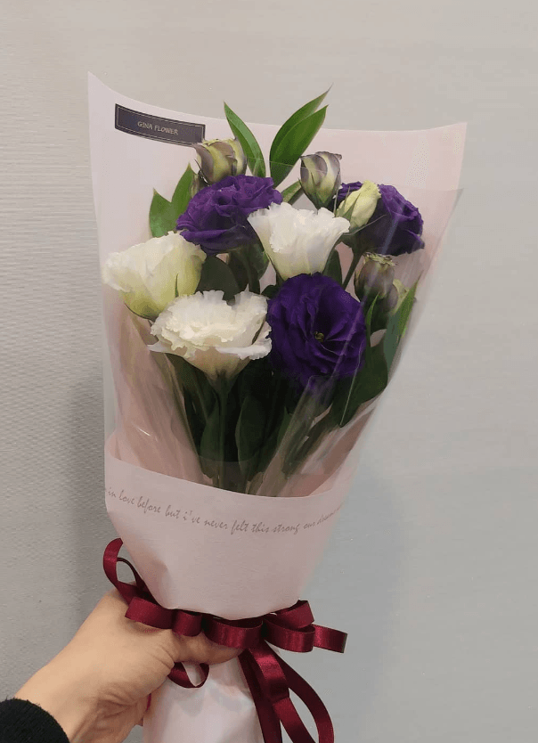 심플꽃다발 보라톤 배민 장보기∙쇼핑