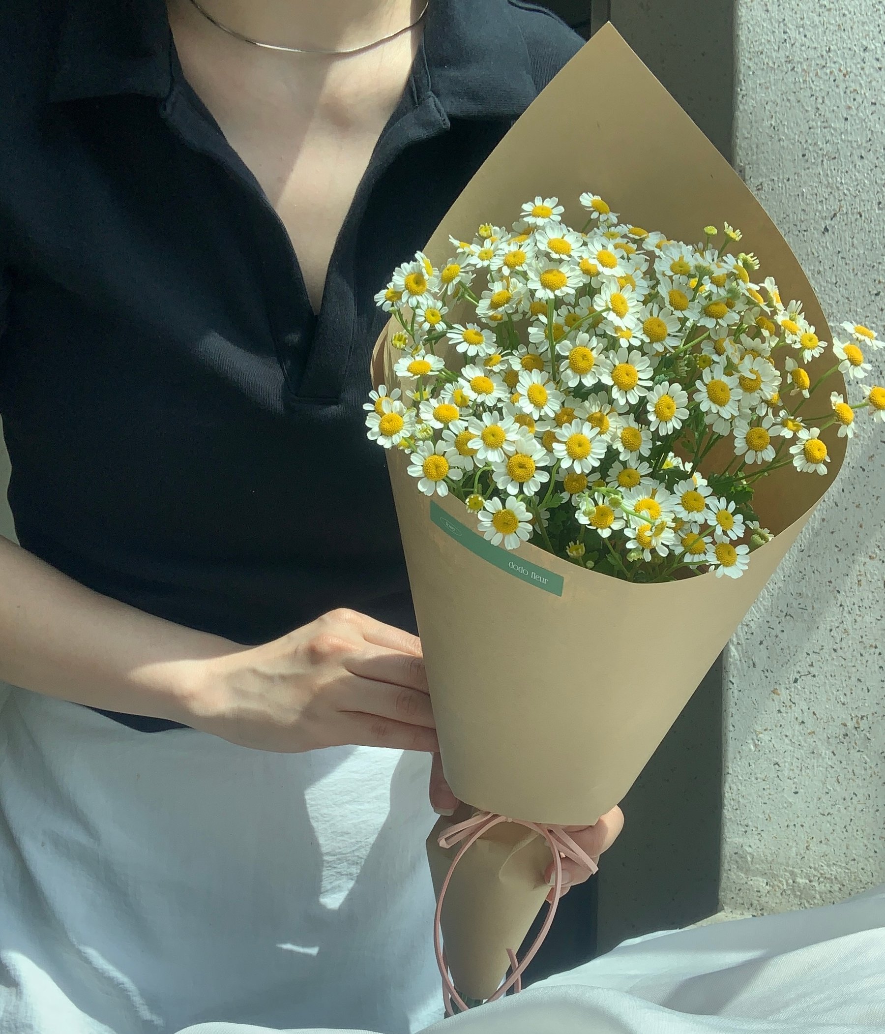 오늘의 꽃 마트리카리아캐모마일 배민 장보기∙쇼핑