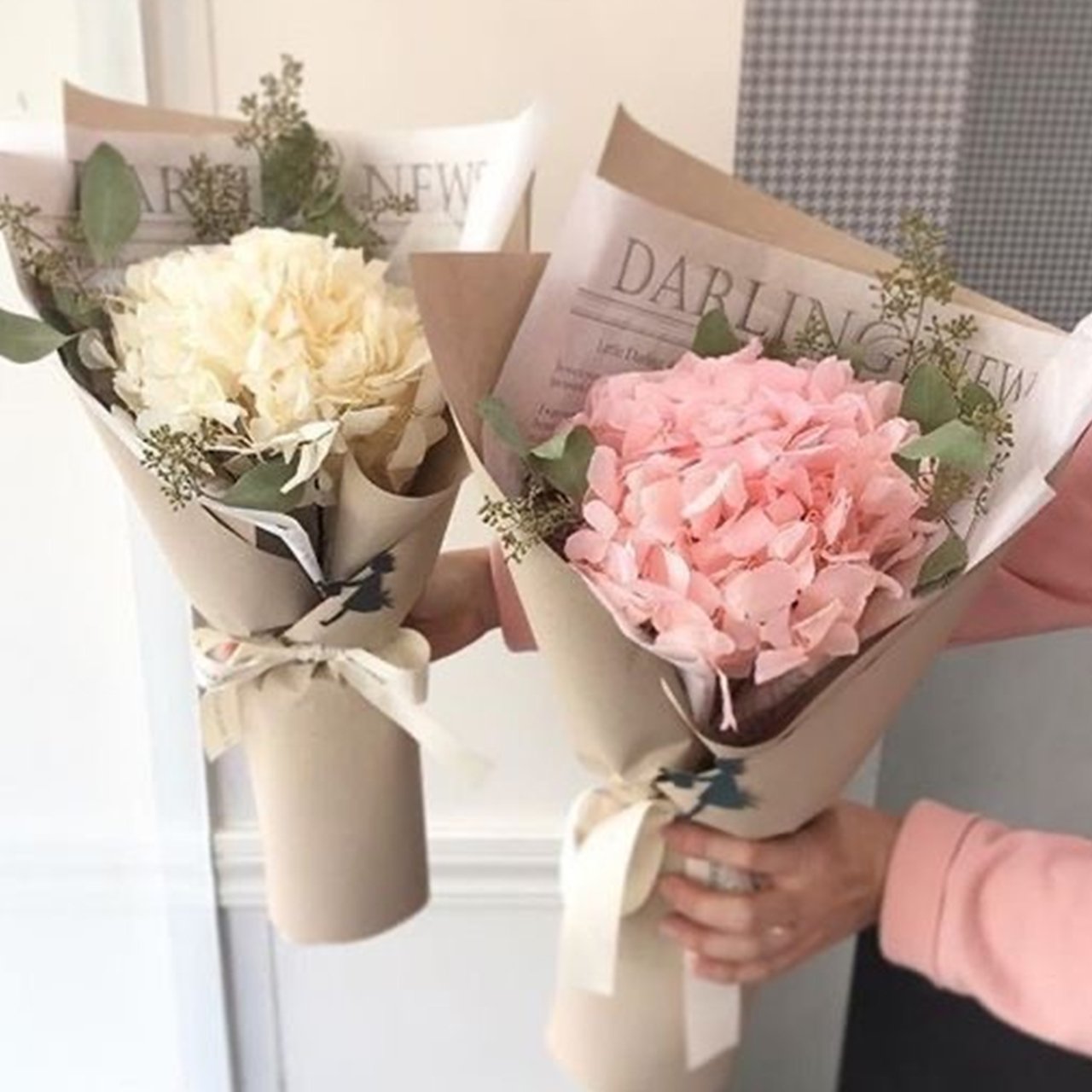 수국한송이 C핑크아이보리 배민 장보기∙쇼핑