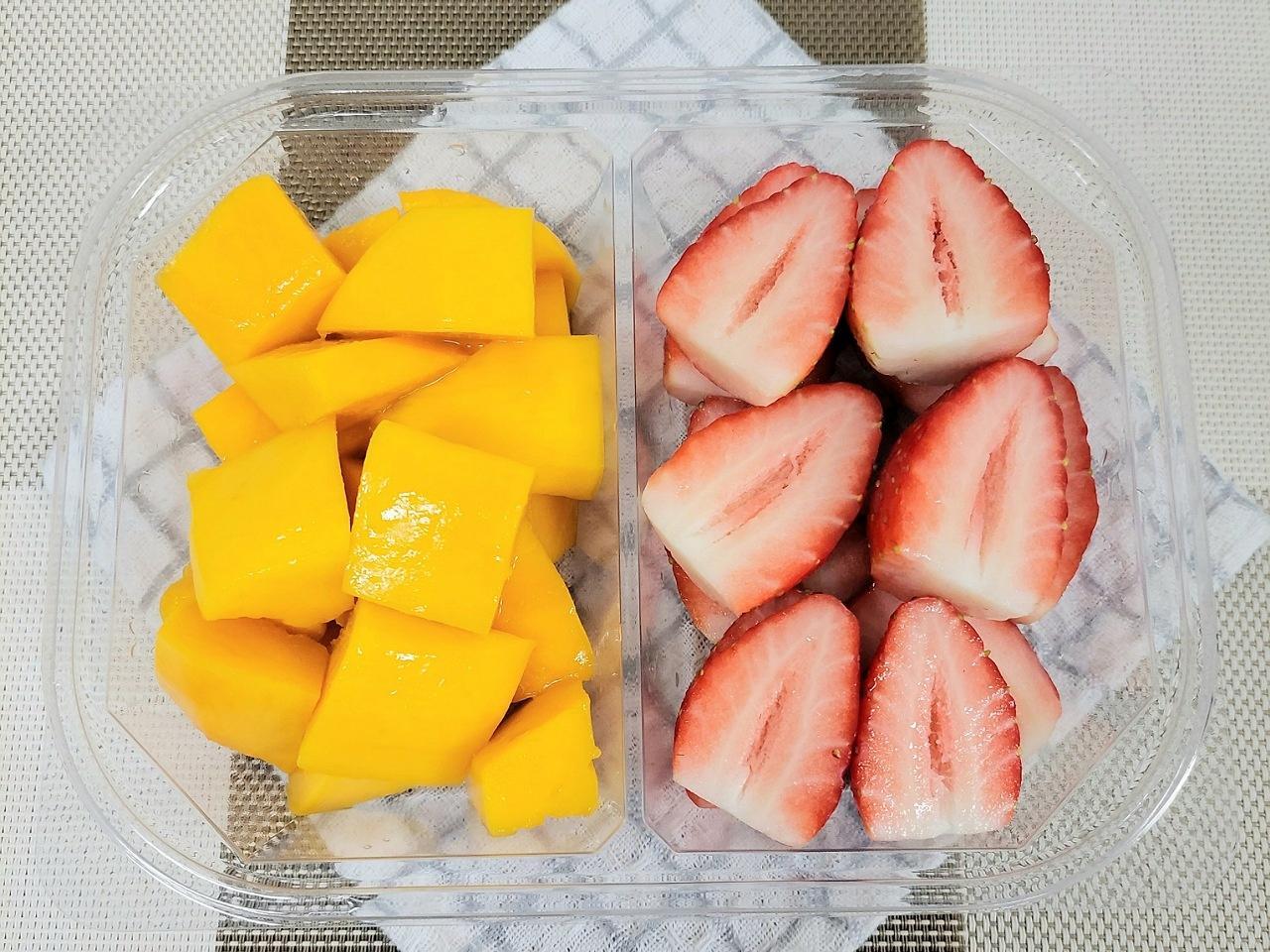 애플망고1개딸기 셋트딸기 컷팅후200g 배민 장보기∙쇼핑