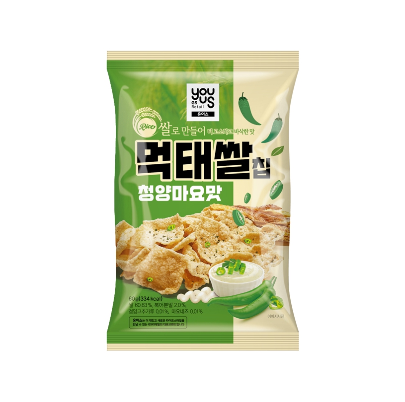 유어스 먹태쌀칩청양마요맛60g 배민 장보기∙쇼핑