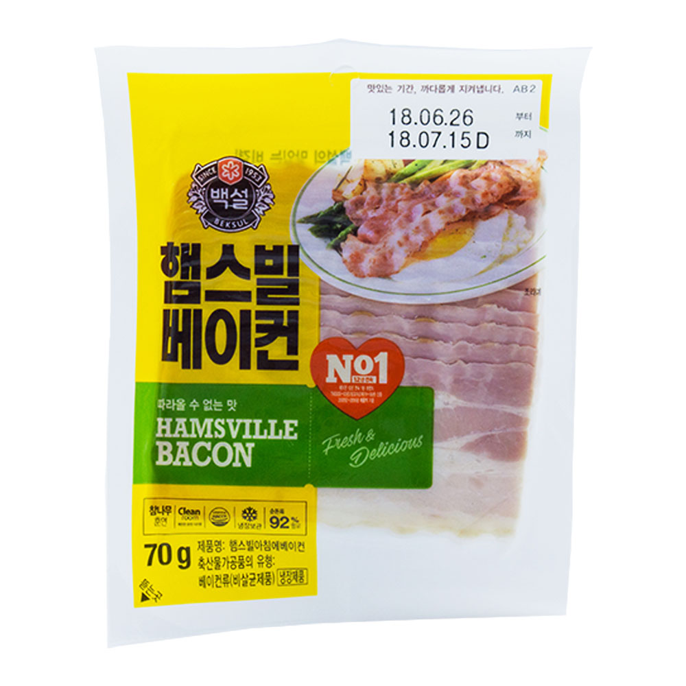 CJ)아침에베이컨70g | 배민 장보기∙쇼핑