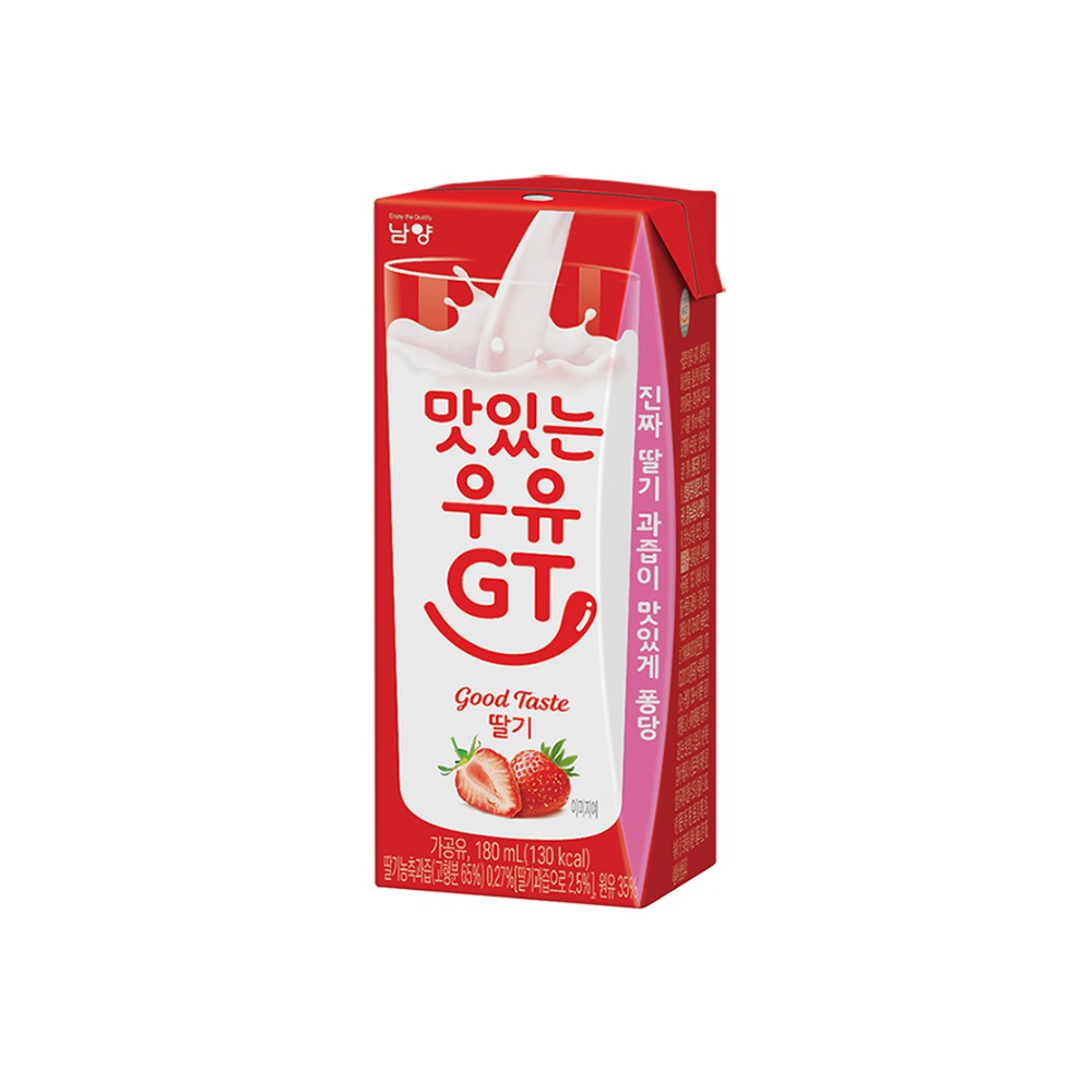 남양)맛있는우유딸기180ml | 배민 장보기∙쇼핑