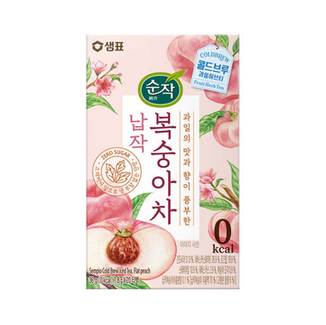 순작납작복숭아차티백20t 배민 장보기∙쇼핑
