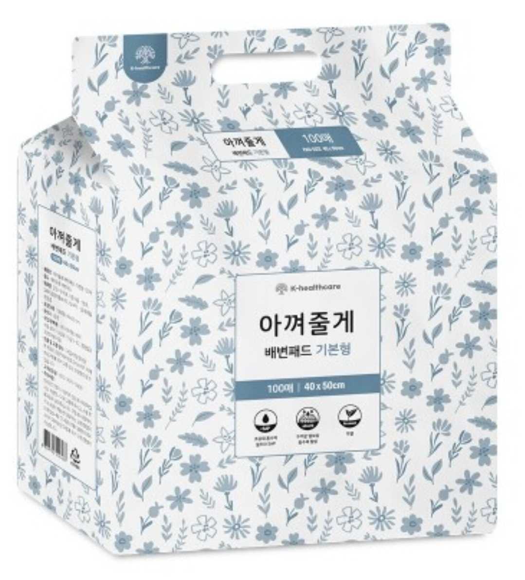 아껴줄게 배변패드 기본형 100매 4050cm 배민 장보기∙쇼핑