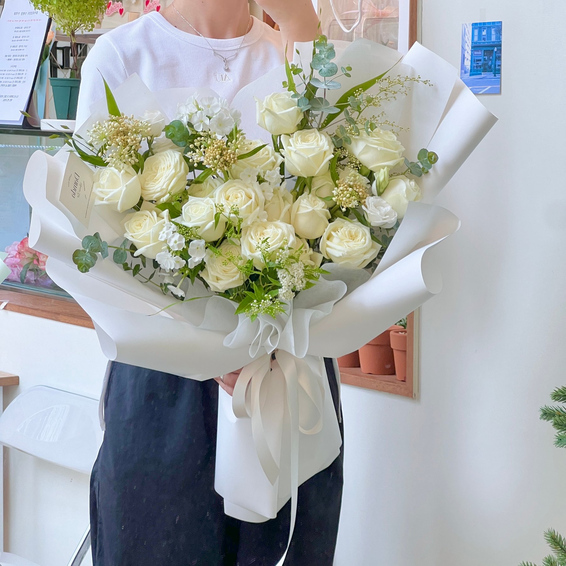 계절꽃 꽃다발 중형 4 배민 장보기∙쇼핑