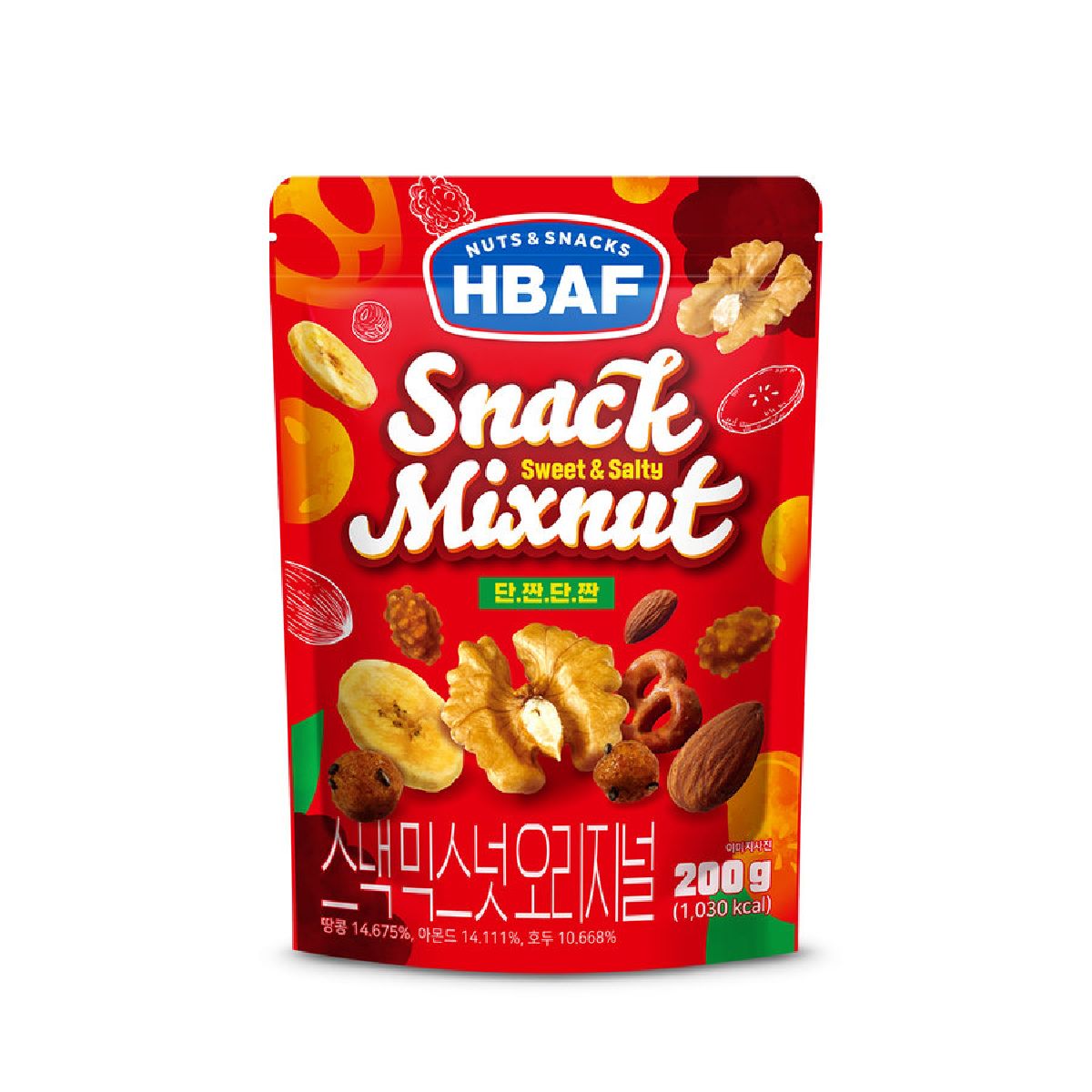HBAF 바프 스낵 믹스넛 오리지널 200G(봉) | 배민 장보기∙쇼핑
