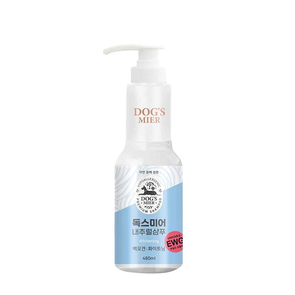 독스미어 내추럴 샴푸 백모용화이트닝 500ml 배민 장보기∙쇼핑