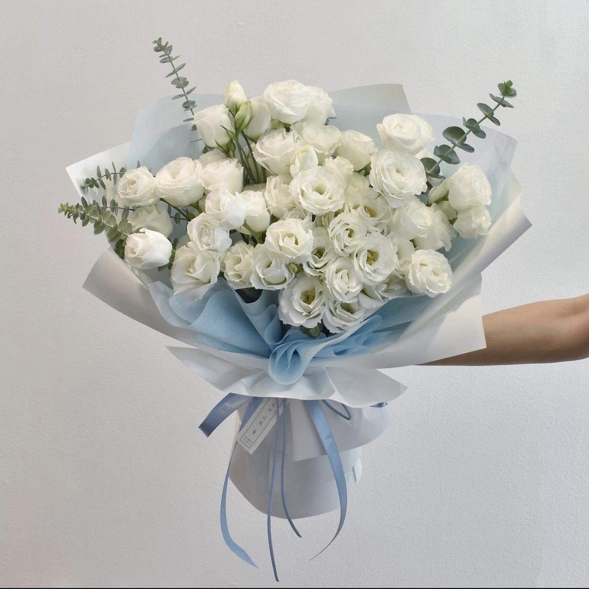 생화 리시안셔스 꽃다발 배민 장보기∙쇼핑