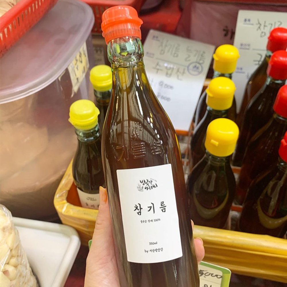 참깨 100 꼭 짜낸 참기름 수입 1병350ml 오색 서산방앗간 배민 장보기∙쇼핑