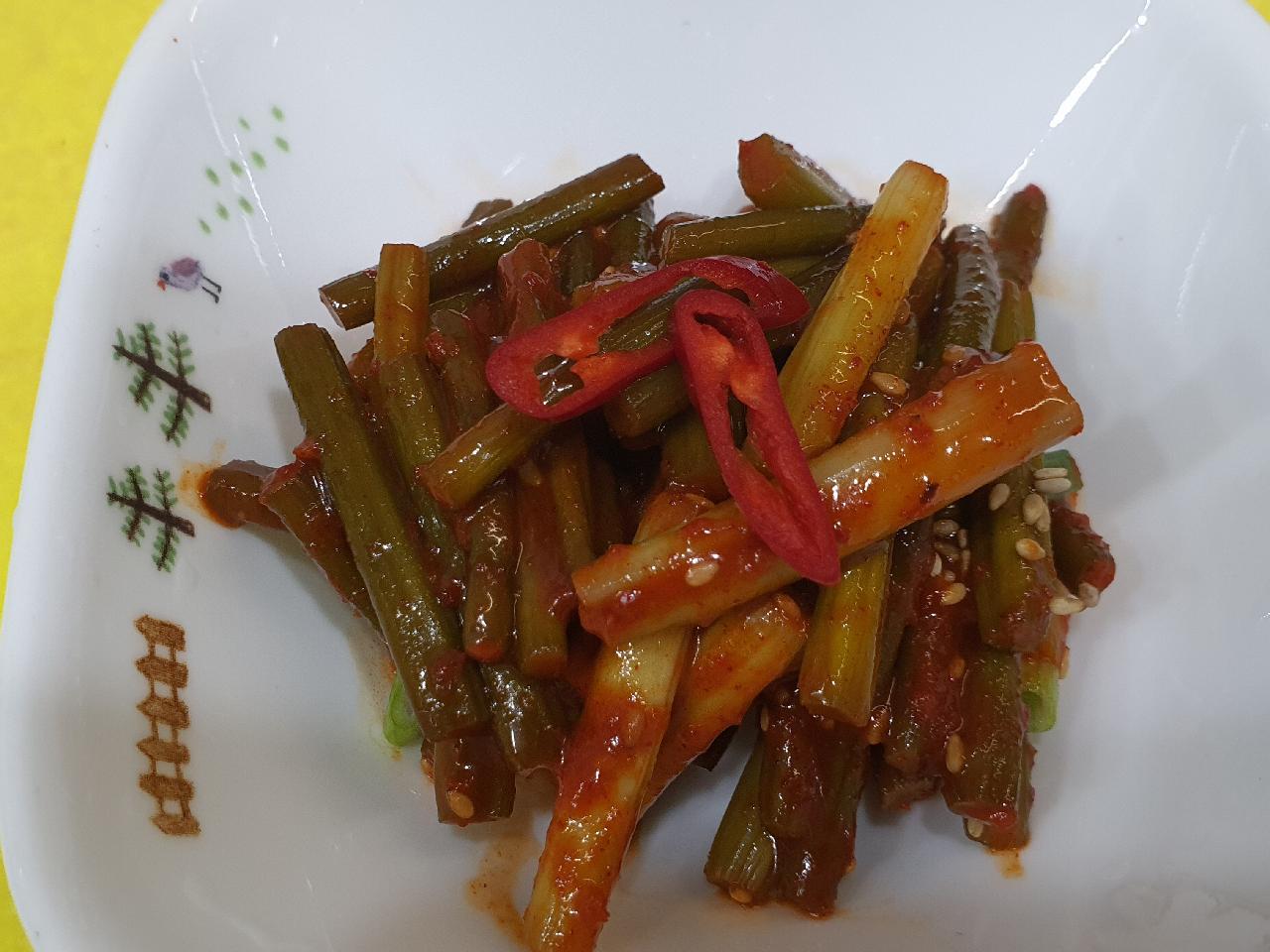 마늘쫑양념무침삭힌마늘쫑120g 배민 장보기∙쇼핑