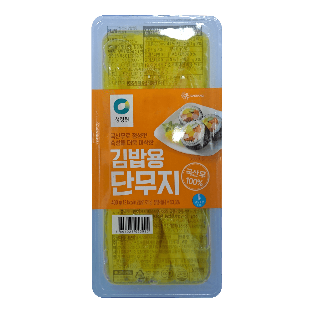 청정원 김밥용 단무지 400g 배민 장보기∙쇼핑