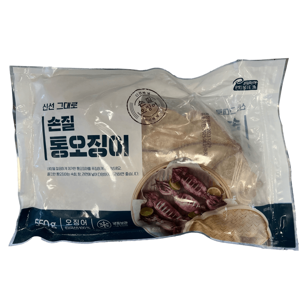 프리미어 손질 통오징어 550g 배민 장보기∙쇼핑