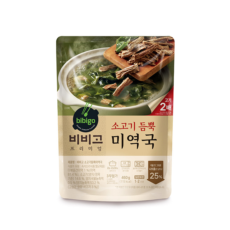 CJ)비비고소고기듬뿍미역국460G | 배민 장보기∙쇼핑