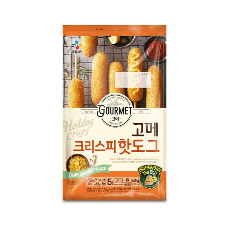 Cj고메핫도그 크리스피 400g 배민 장보기∙쇼핑