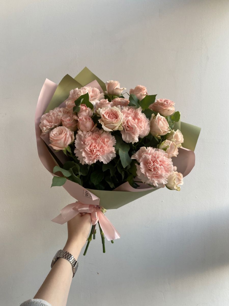 리시안셔스 미니 꽃다발 L 배민 장보기∙쇼핑