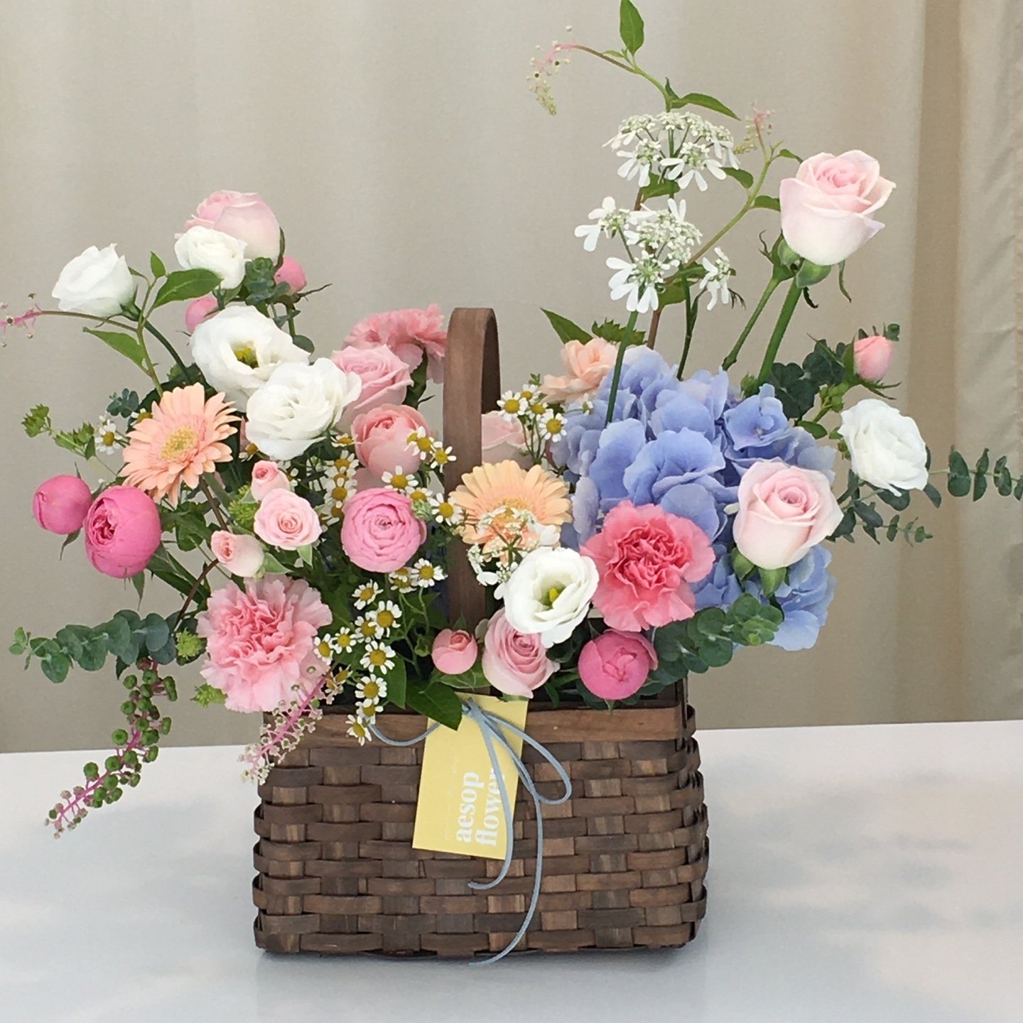 기본 꽃바구니 단일상품 사이즈 M 배민 장보기∙쇼핑