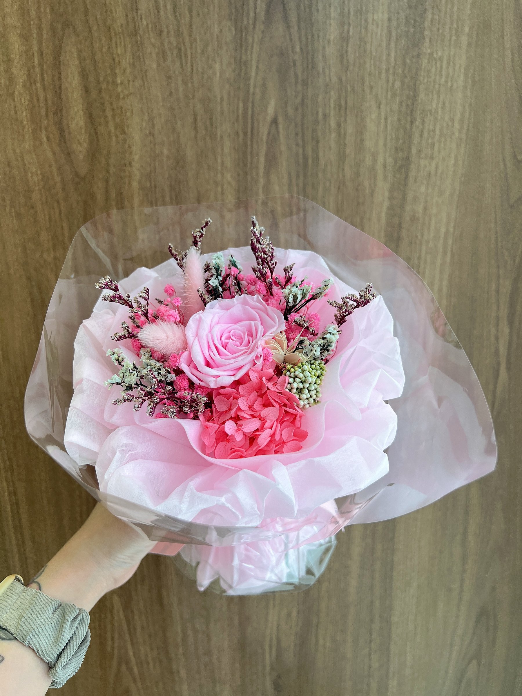 프리저브드 한송이 꽃다발 배민 장보기∙쇼핑