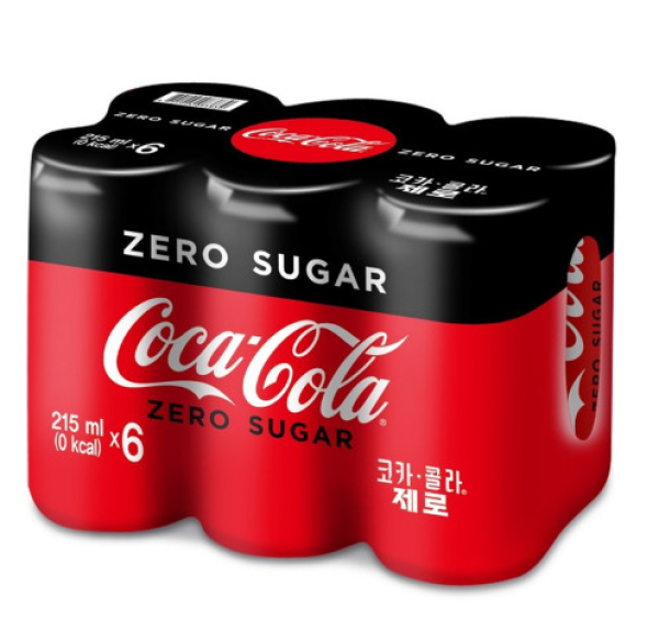 코카콜라 제로 215ml6 배민 장보기∙쇼핑