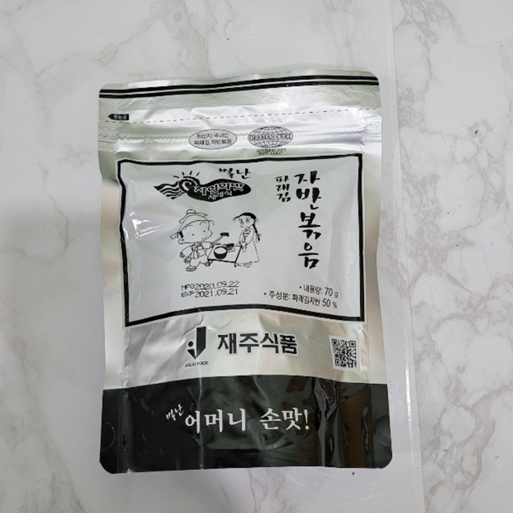 밥 도둑 파래김자반볶음 70g 오색 소라네김건어물 배민 장보기∙쇼핑