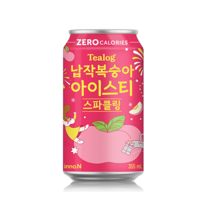 Hk티로그스파클링납작복숭아355 배민 장보기∙쇼핑